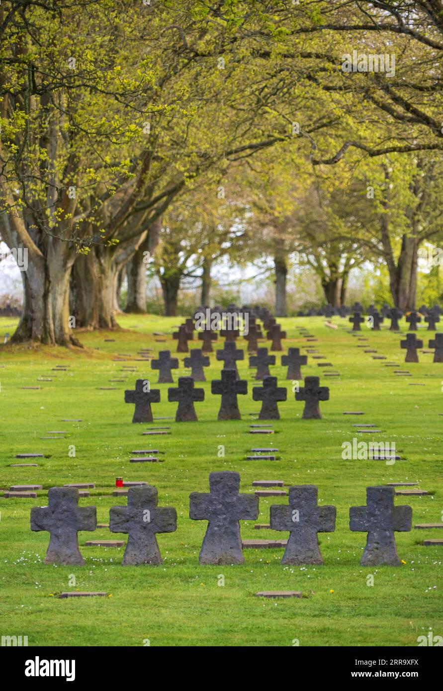 The La Cambe German War Cemetery in France Stock Photo - Alamy
