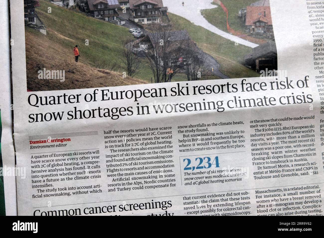 'Quarter of European ski resorts face risk of snow shortages in ...
