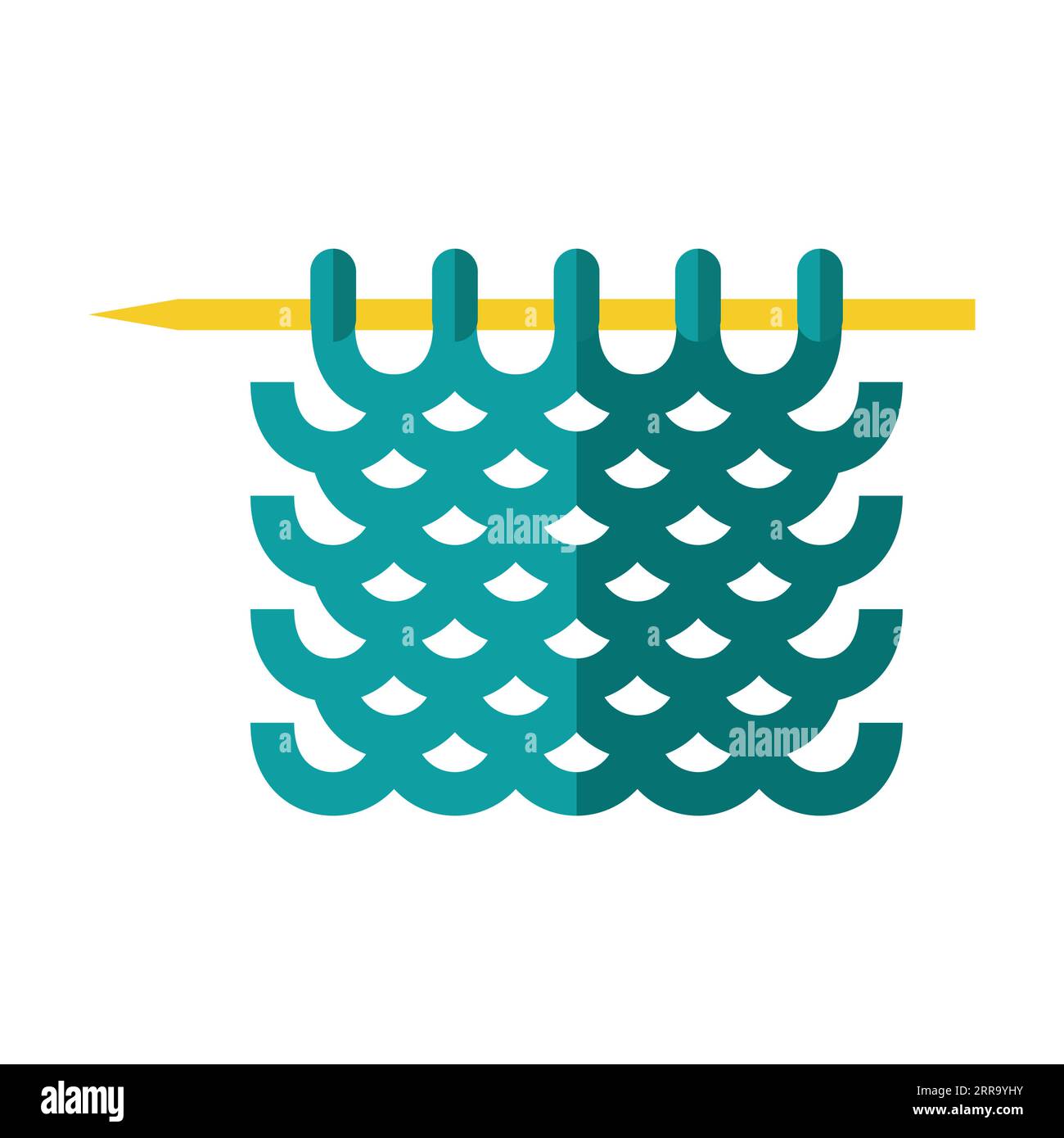 Natural wool knitting on Stock Vector Images - Alamy