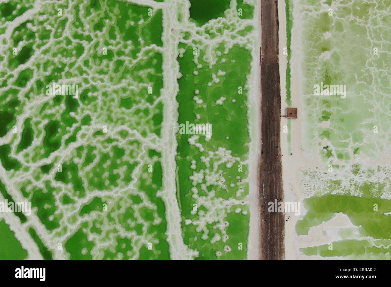 210709 -- GOLMUD, July 9, 2021 -- Aerial photo taken on July 8, 2021 ...