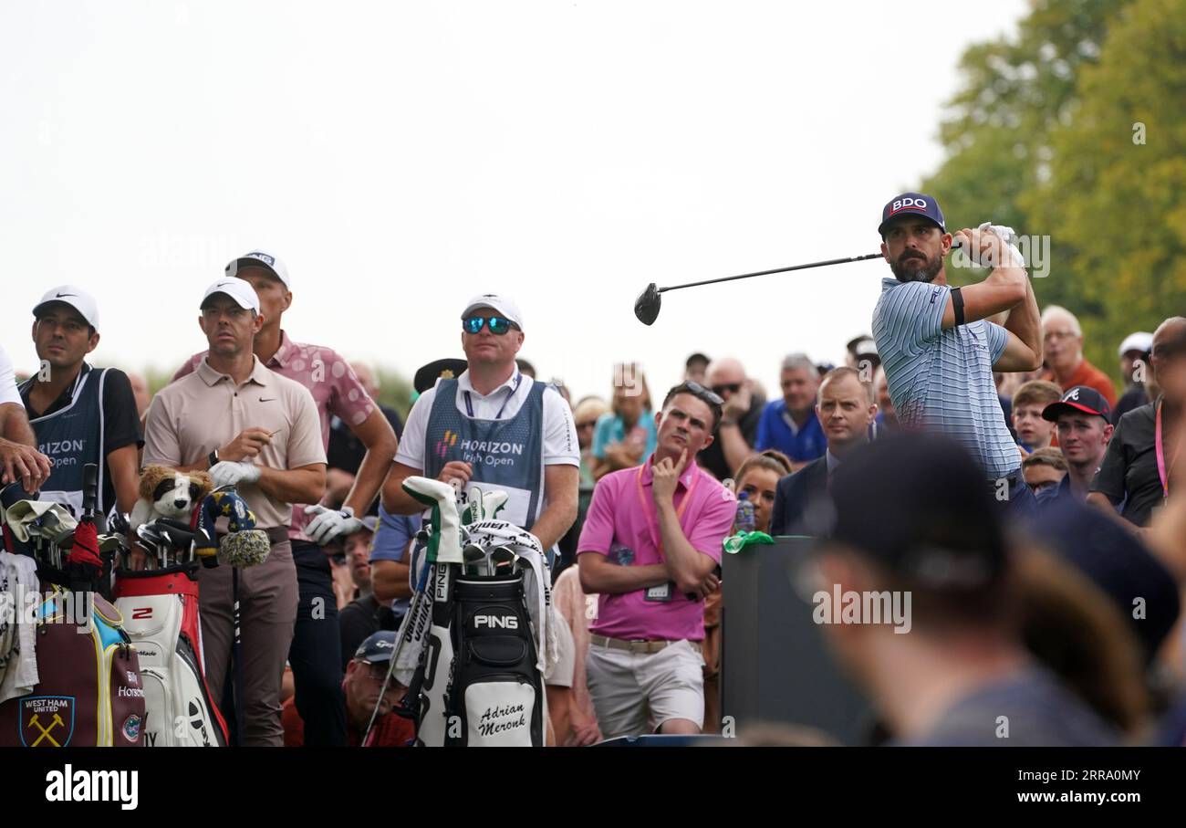 Billy Horschel tees off the 9th during day one of the 2023 Horizon ...