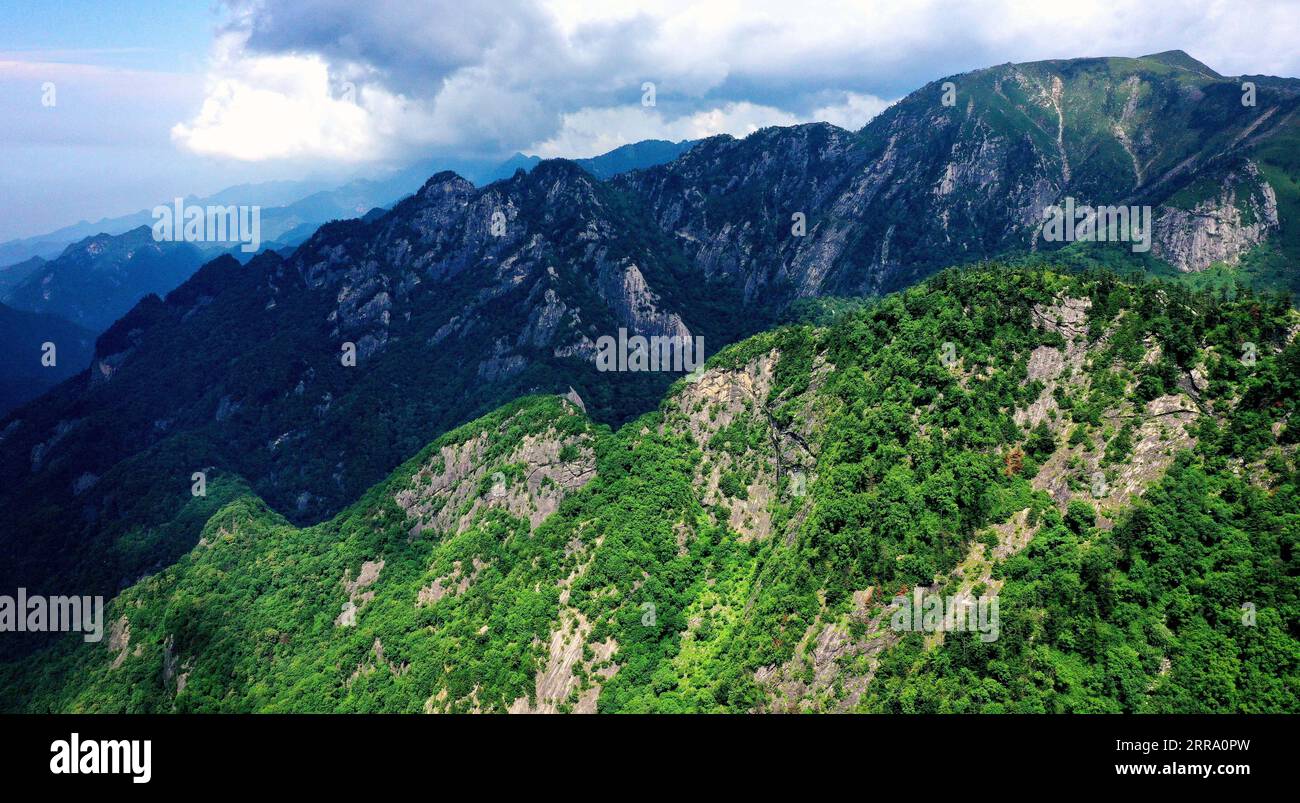 210709 -- XI AN, July 9, 2021 -- Aerial photo taken on July 8, 2021 ...