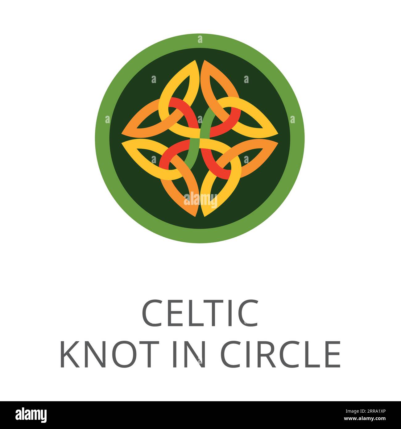 Celtic knot in circle sign flat vector icon Stock Vector Image & Art - Alamy