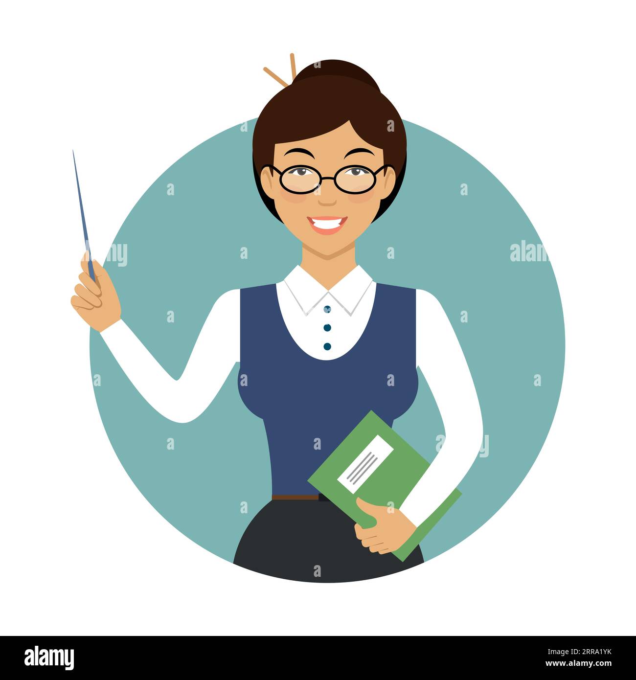 Female teacher vector Stock Vector Image & Art - Alamy