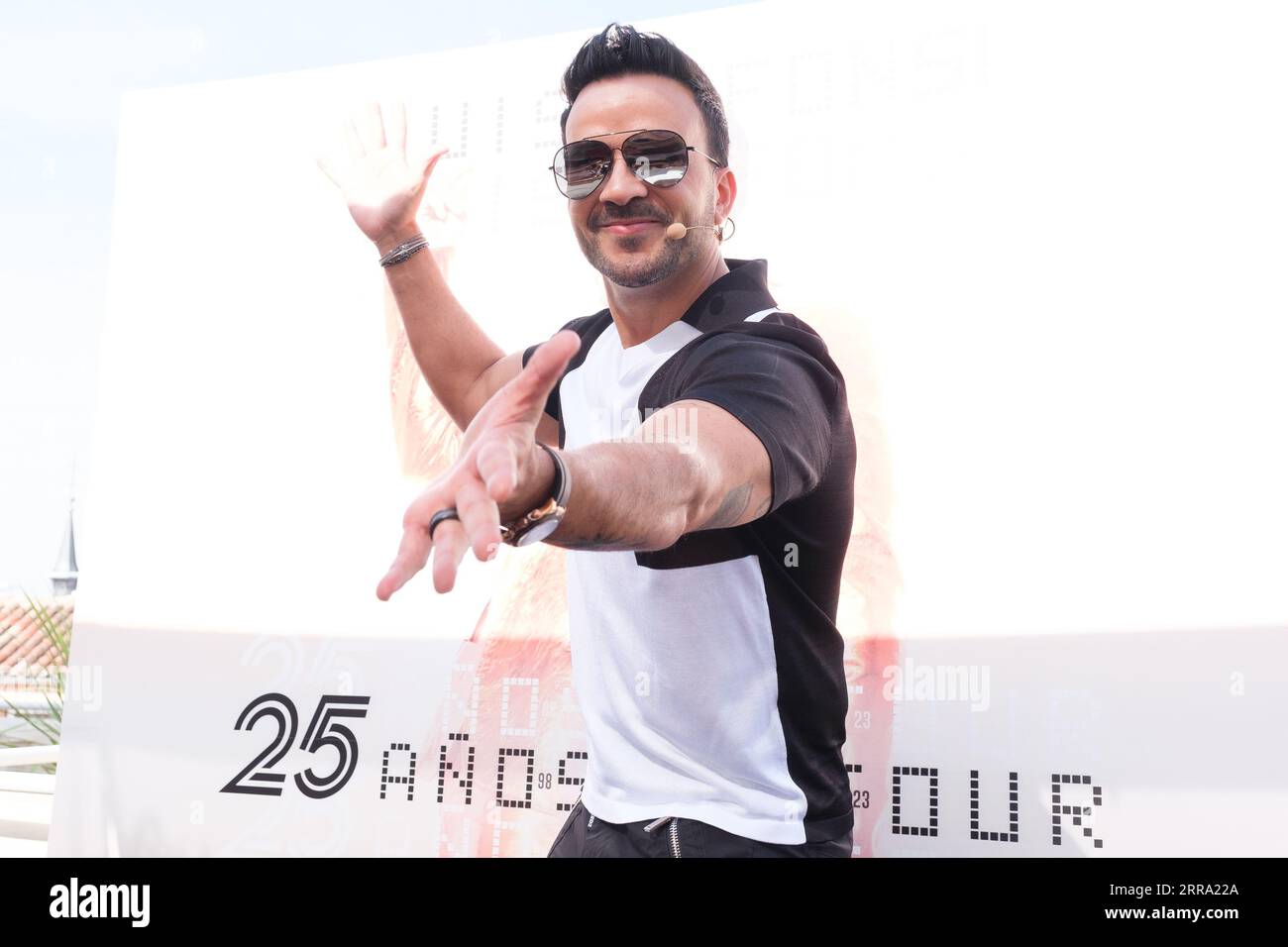 Singer Luis Fonsi attends a presentation of his new concert tour at ...