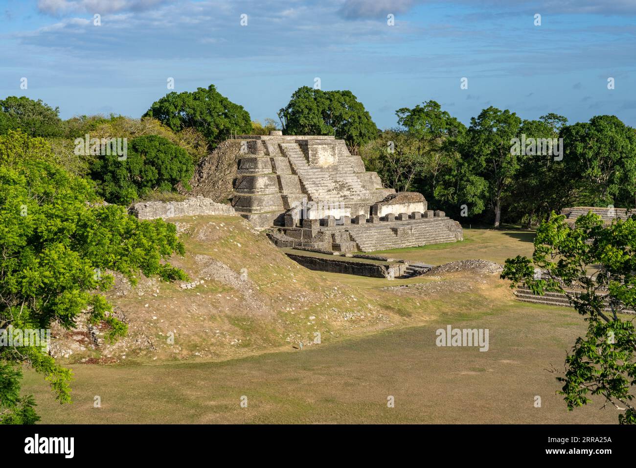 The Temple of the Masonry Pillars & the mound of Structure A5 in the ...