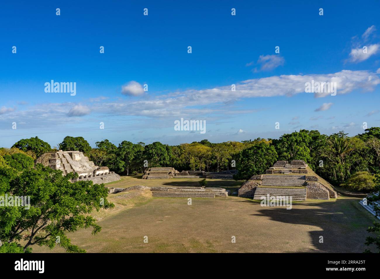 L-R: Temple of the Masonry Pillars, Structure A4, Structures B6, B5, B3 ...