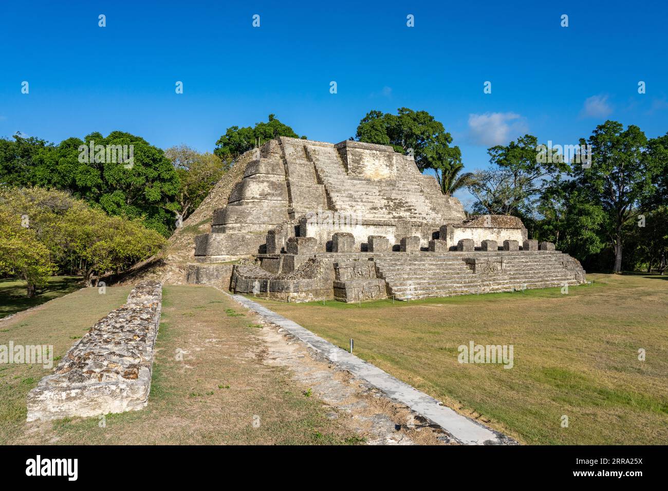 Structure B1 (L) & the Temple of the Masonry Altars in Plaza B in the ...