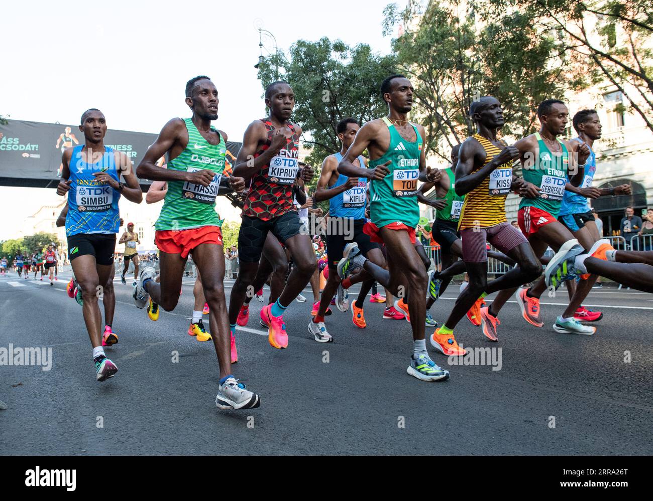 Alphonce Felix Simbu of Tanzania competing in the men’s marathon on day ...