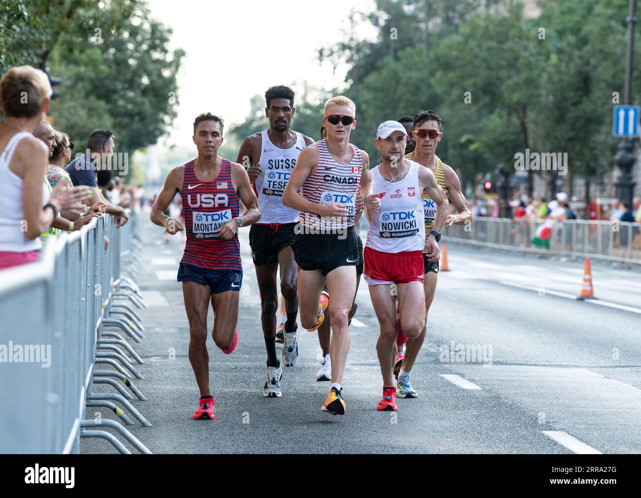 Adam Nowicki of Poland competing in the men’s marathon on day 9 of the ...