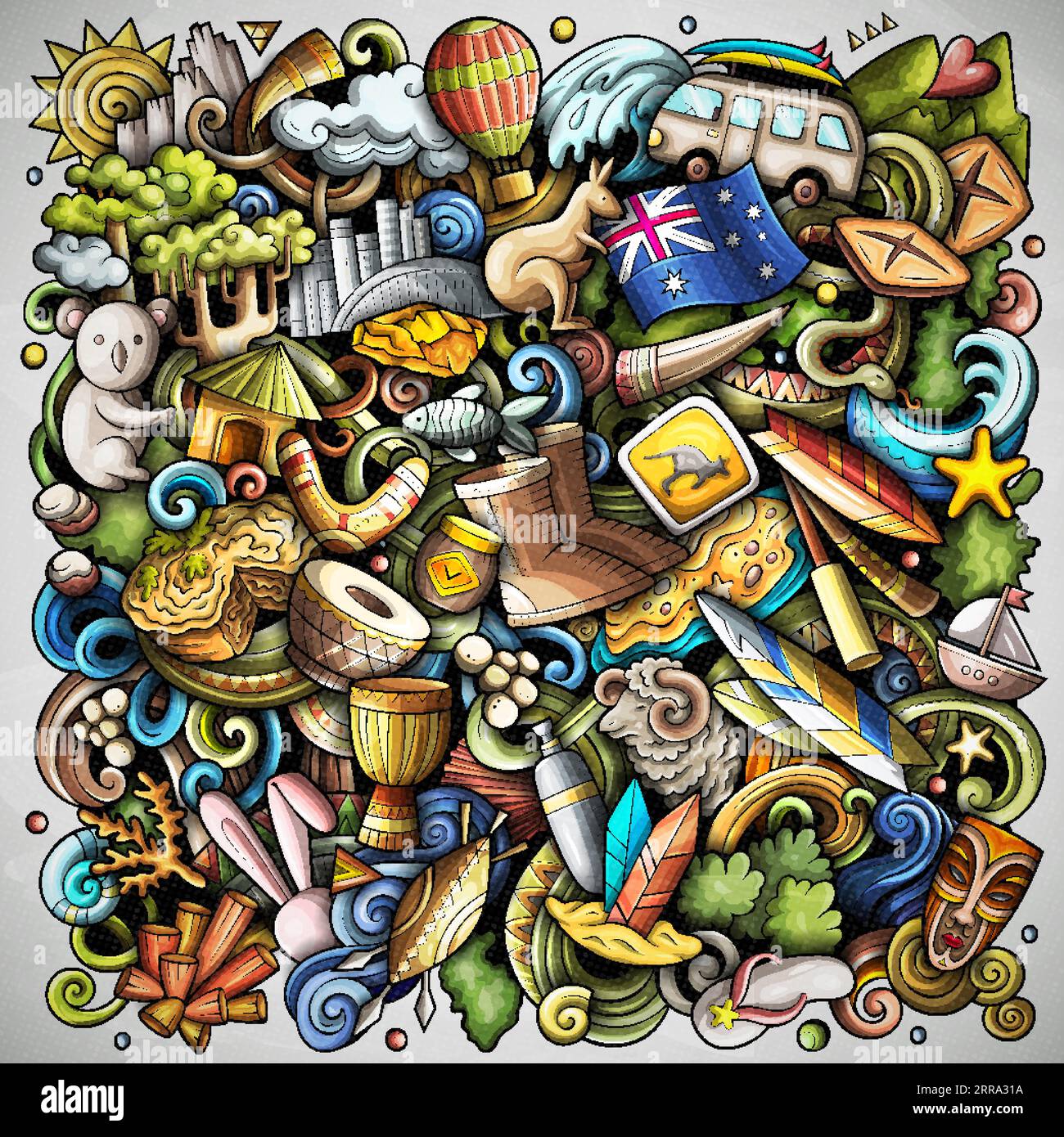 Kangaroo beach cartoon hi-res stock photography and images - Alamy