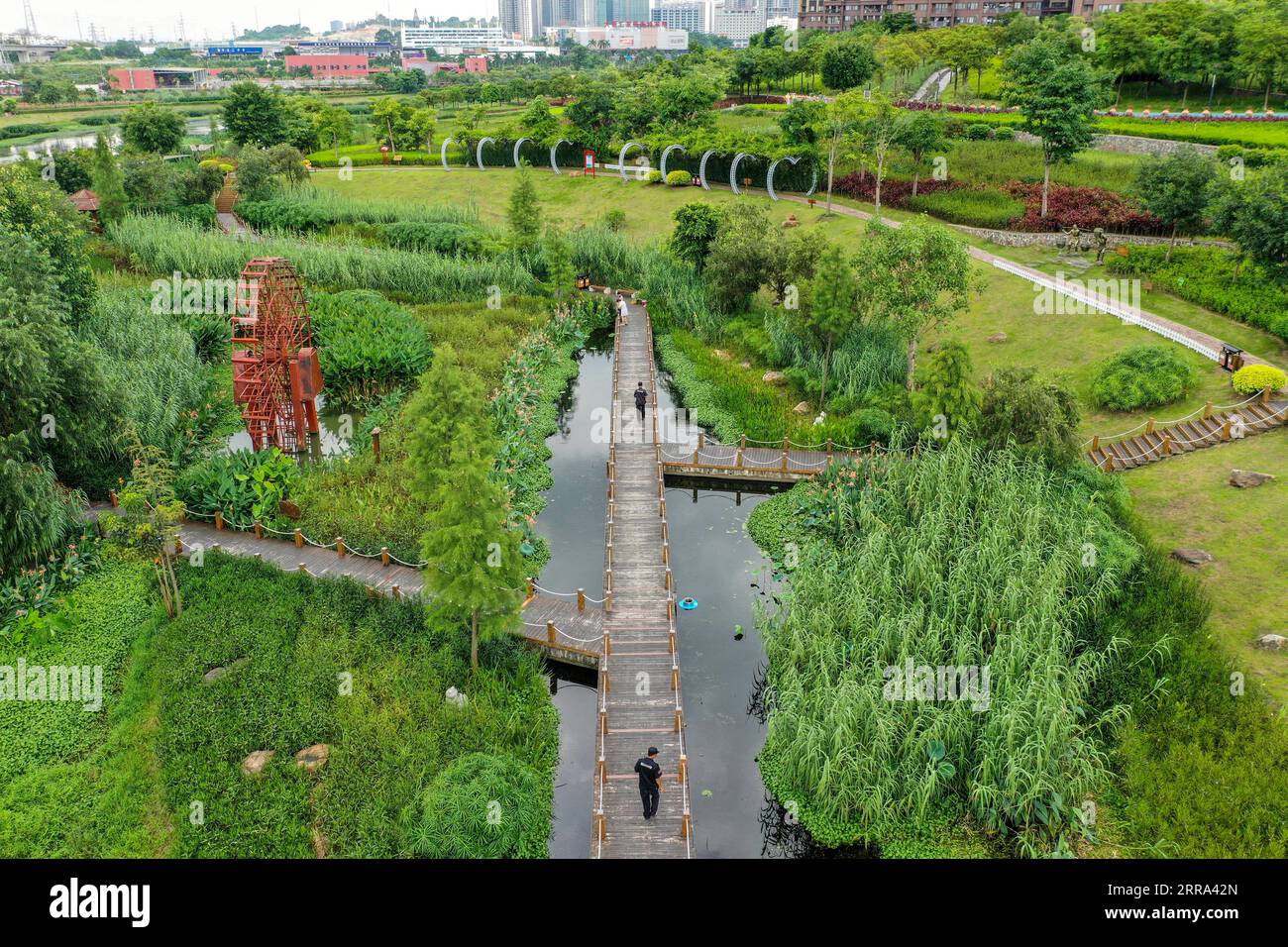 210715 -- NANNING, July 15, 2021 -- Aerial photo taken on July 11, 2021 ...