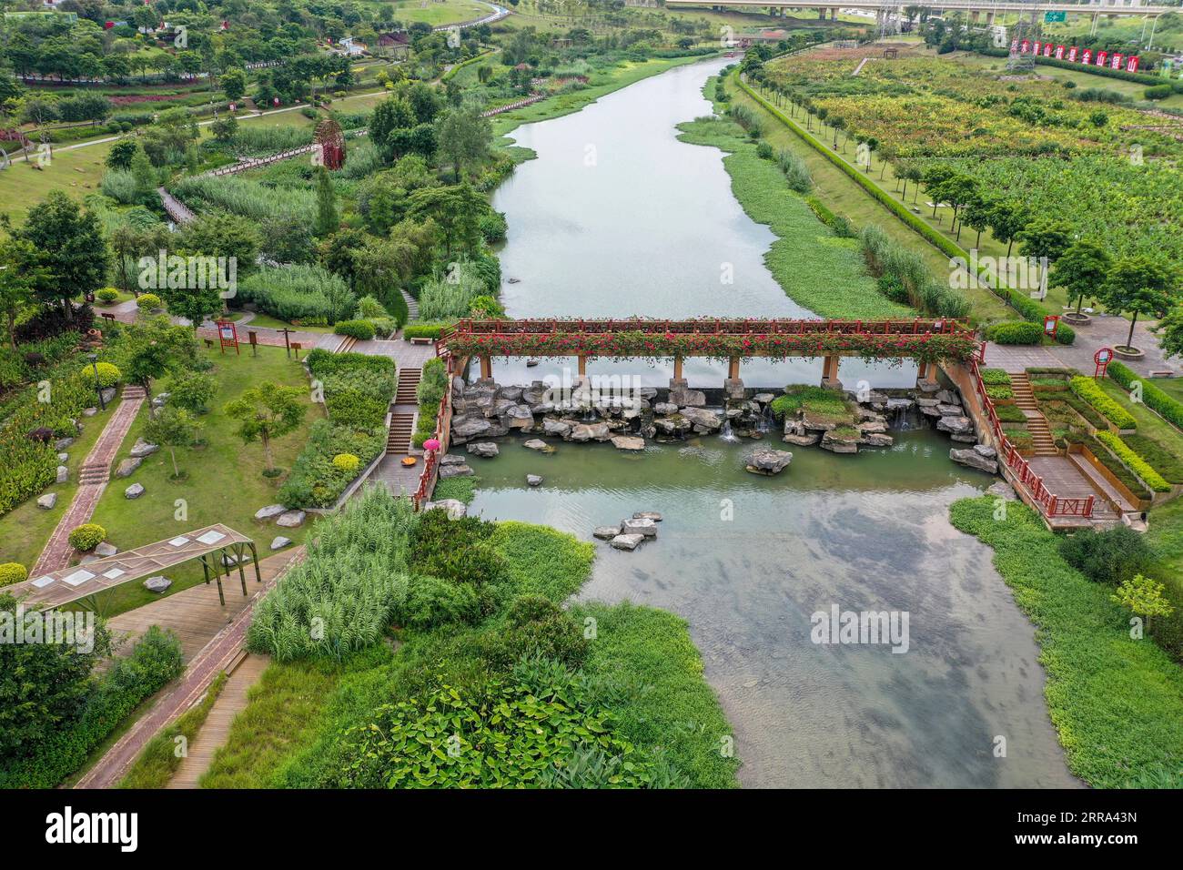 210715 -- NANNING, July 15, 2021 -- Aerial photo taken on July 11, 2021 ...