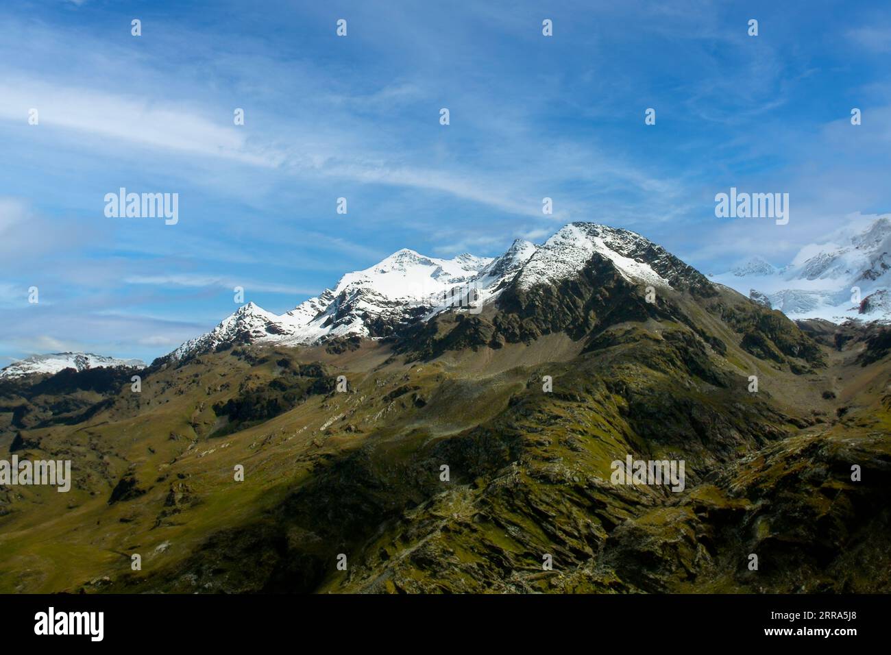 italian alps glacier with mountain peak Stock Photo - Alamy