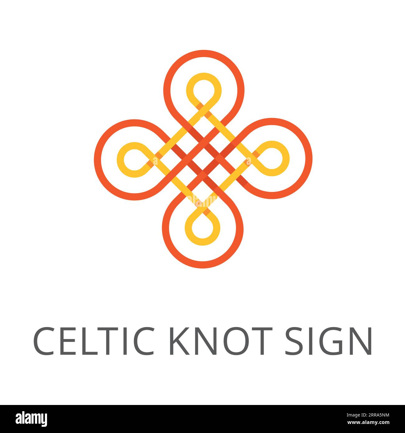 Celtic knot sign flat vector icon Stock Vector Image & Art - Alamy