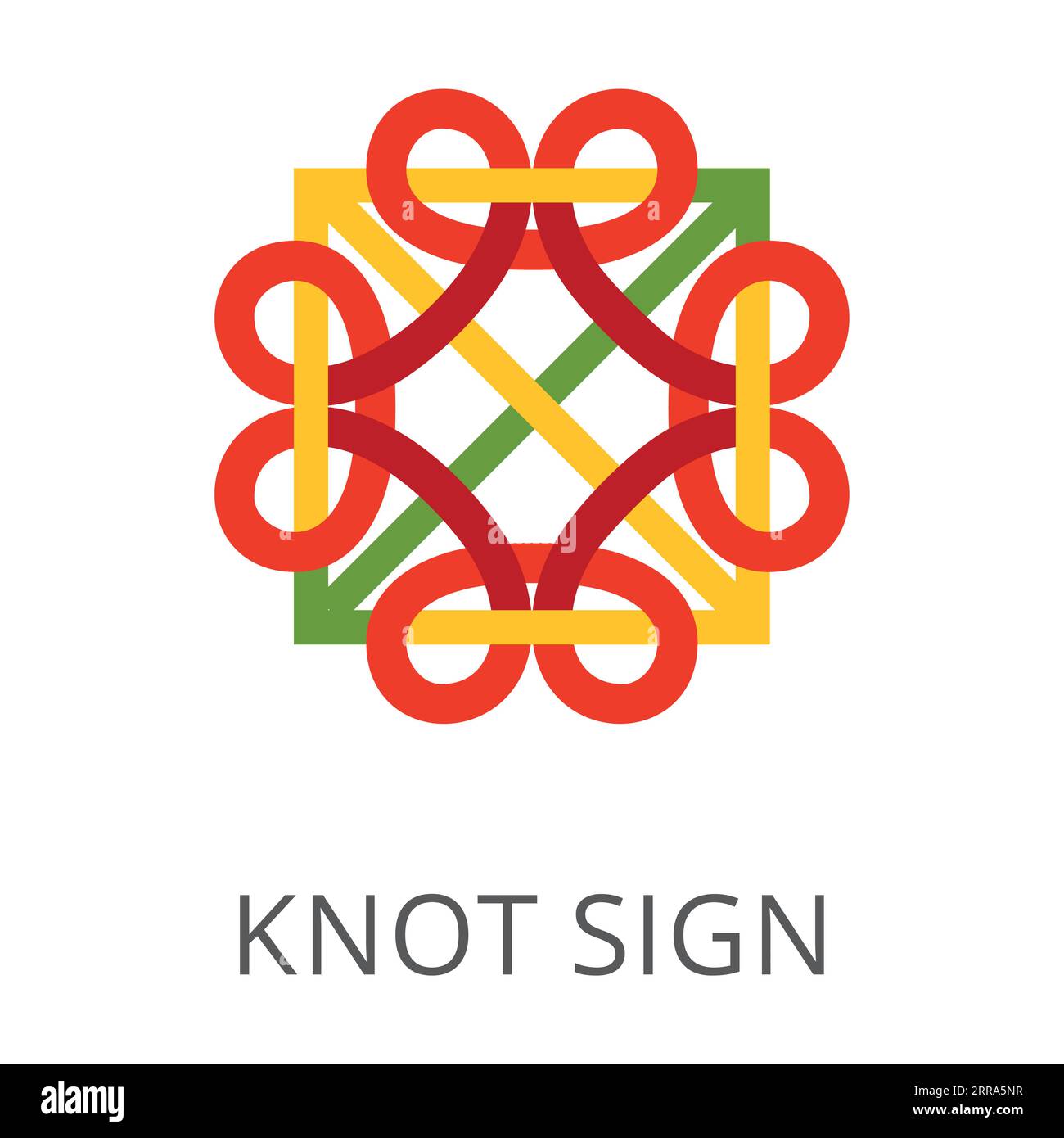 Celtic knot sign with square flat vector icon Stock Vector Image & Art ...