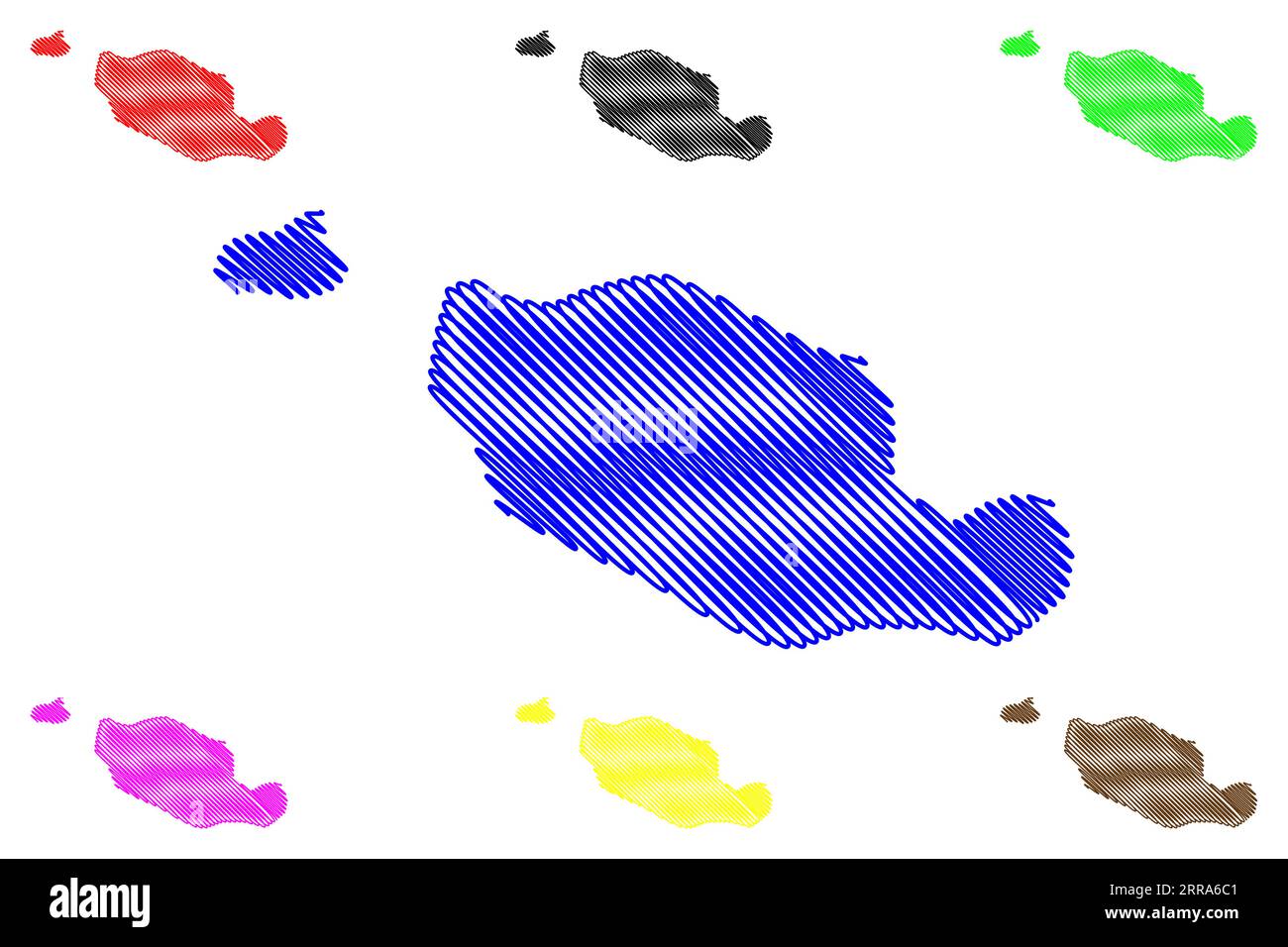 Lake Besh-Tash (Kyrgyzstan, Kyrgyz Republic) map vector illustration ...