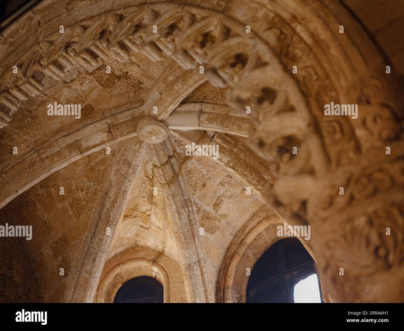 Rhodes, Greece - April 21, 2023: Ancient ruins in the Archeological ...