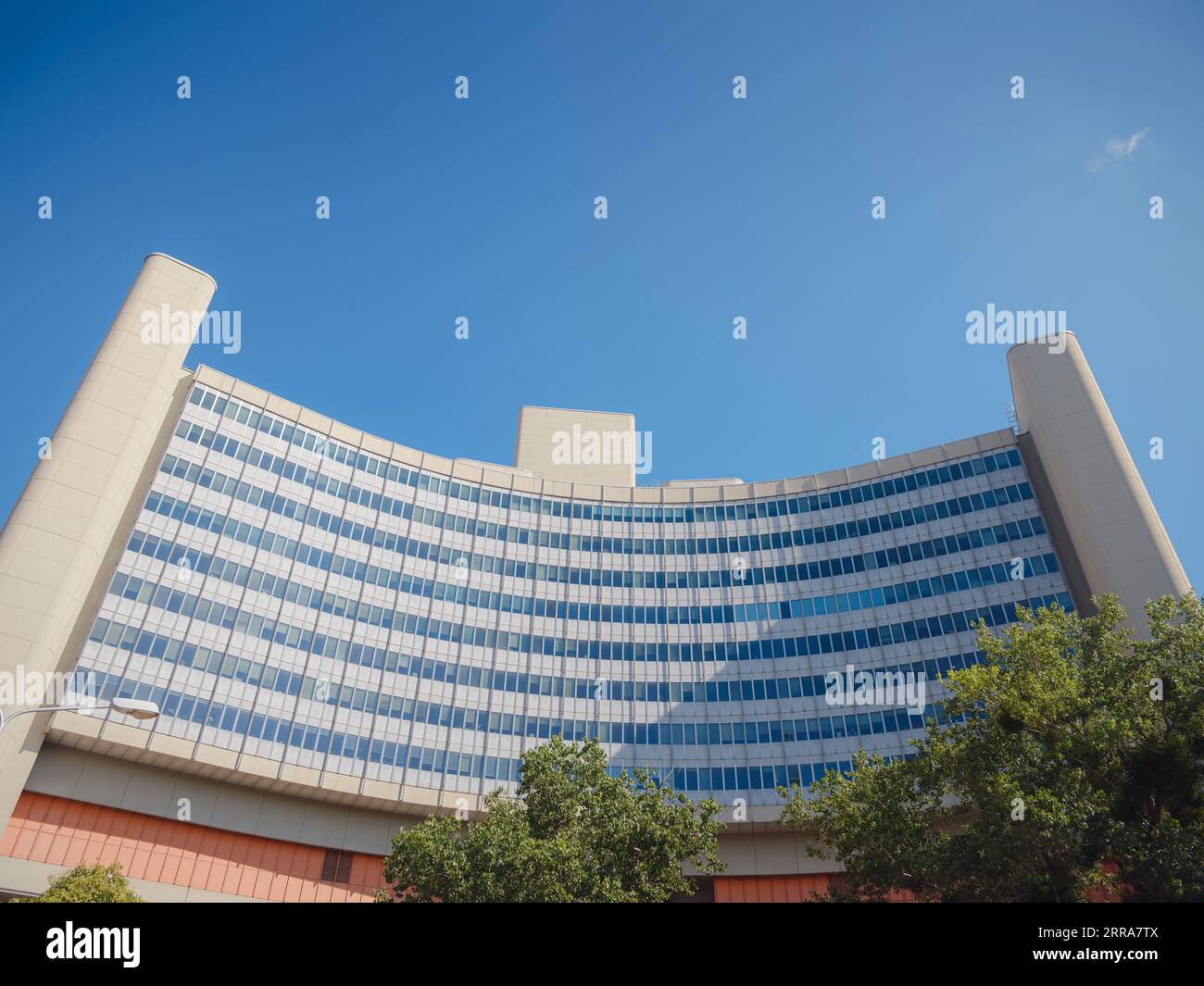 Vienna, Austria - July 27, 2023: UN headquarters building in the ...