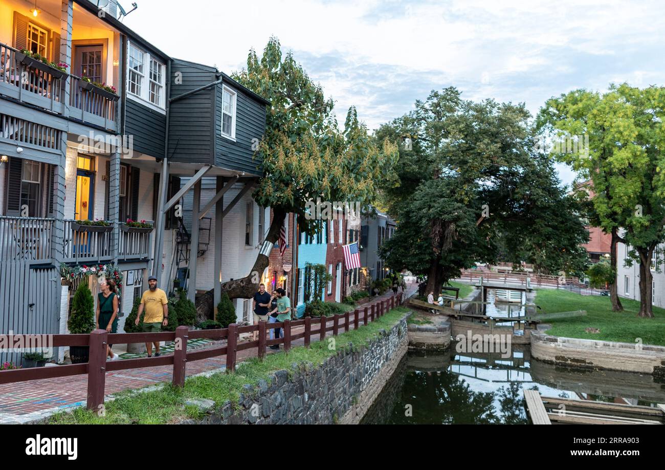 Traditional Architecture in Georgetown Washington DC USA Stock Photo ...