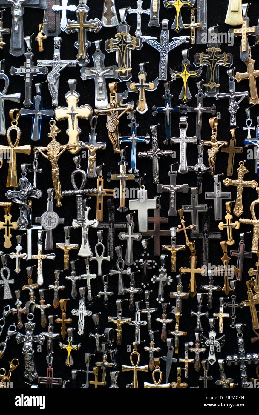 Many crosses hi-res stock photography and images - Alamy