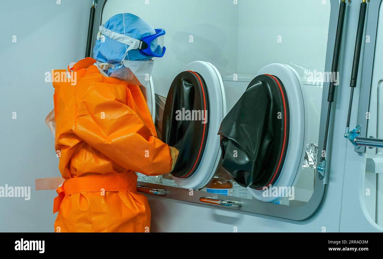 GENERIC STOCK... Staff work inside the AstraZeneca Laboratory in ...