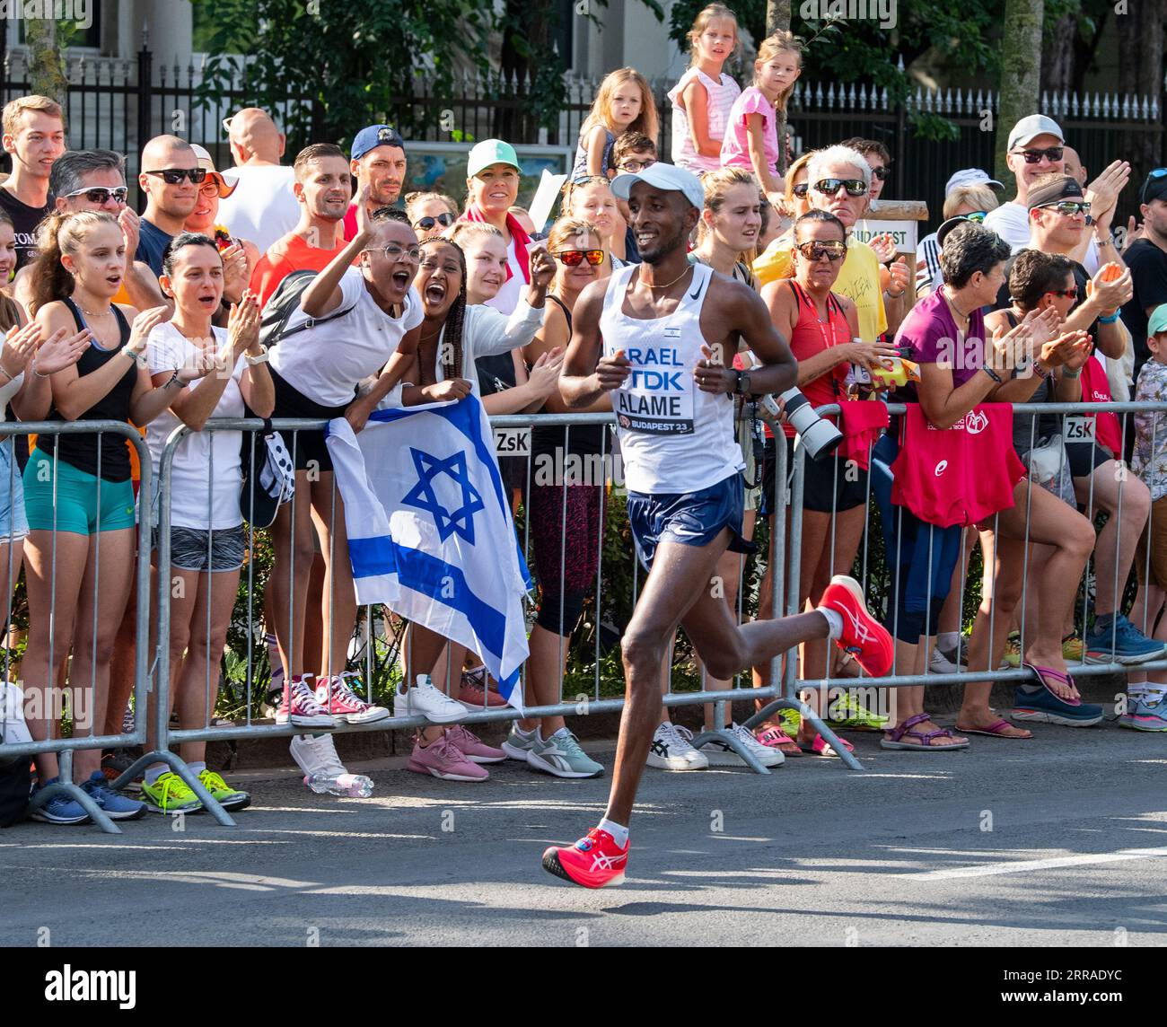 Haimro Alame of Isreal competing in the men’s marathon on day 9 of the ...