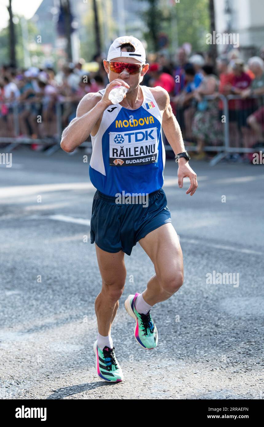 Maxim Raileanu of Moldova competing in the men’s marathon on day 9 of ...