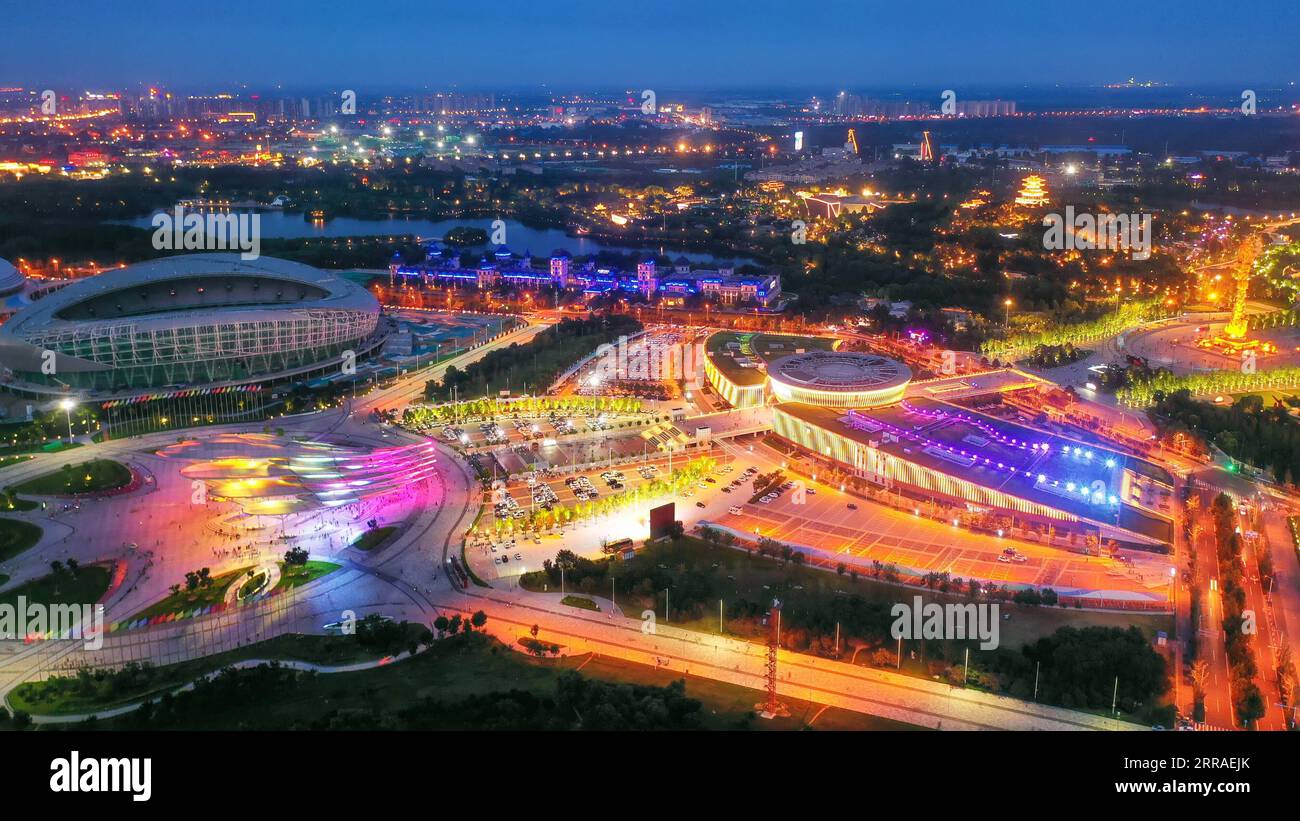210727 -- TANGSHAN, July 27, 2021 -- Aerial photo taken on July 25 ...