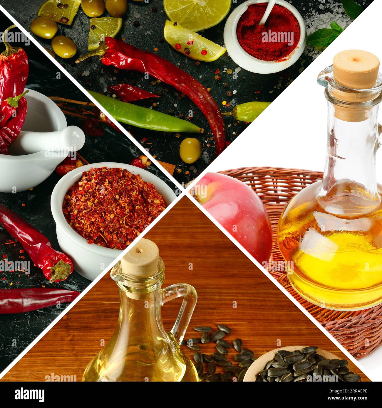Collage of various spices hi-res stock photography and images - Alamy