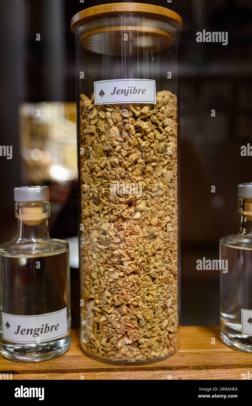 Tastes of alcoholic beverage gin, botanicals ingredients for gin ...