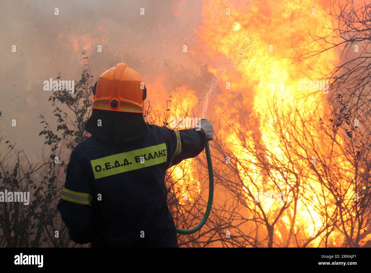 Grece acharnes wildfire hi-res stock photography and images - Alamy