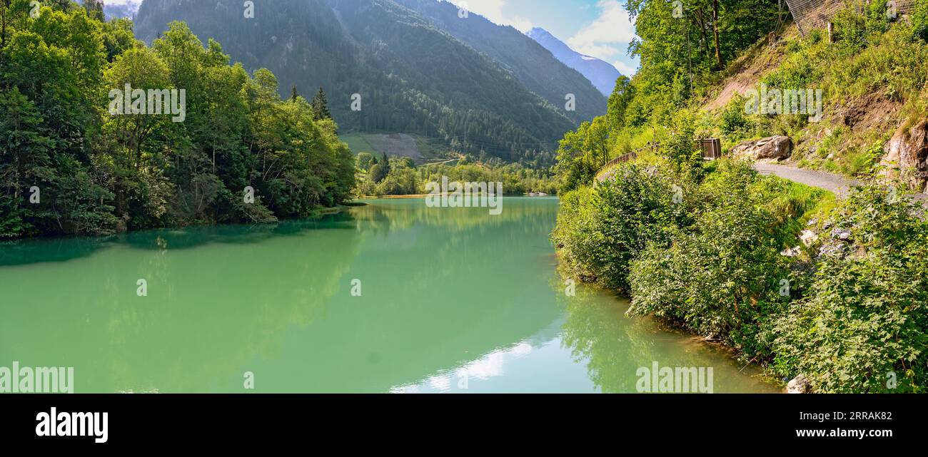 the flume lake (Klammsee) above the Sigmund Thun flume at Kaprun ...