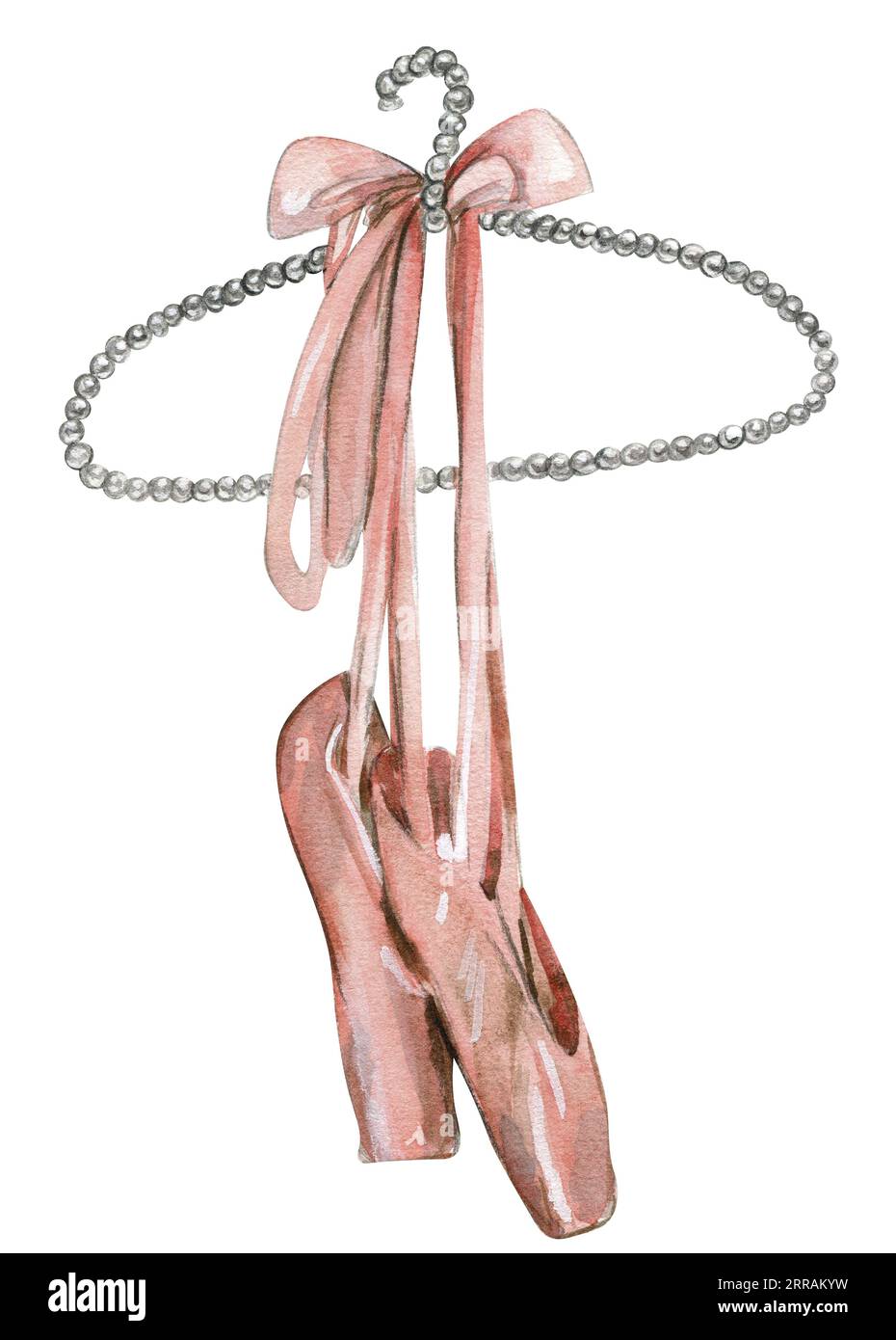 Hanging Ballet Shoes Tattoo