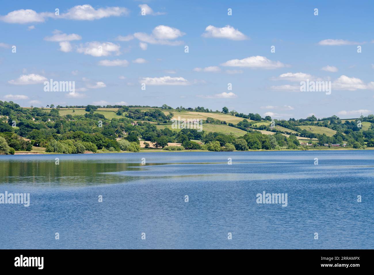 Blagdon Lake reservoir near the village of Blagdon in the Mendip Hills ...
