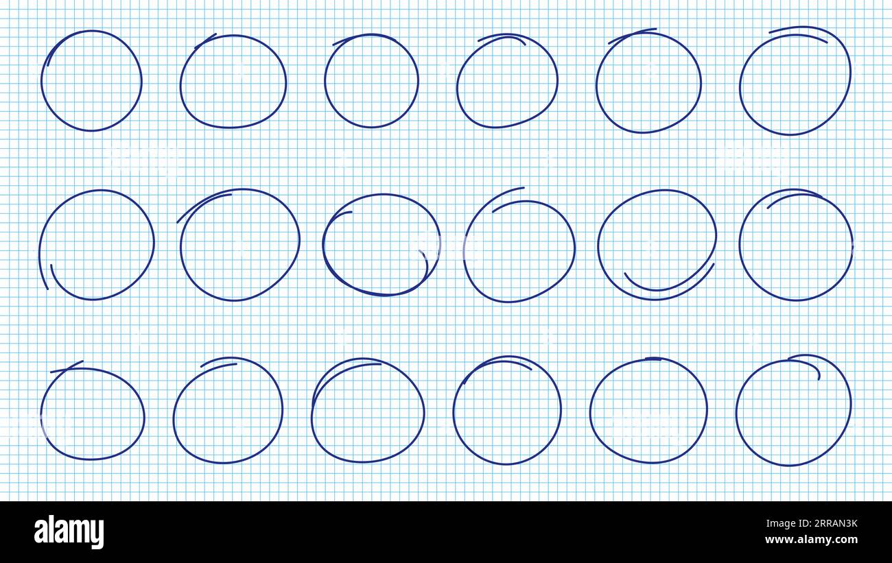 Pen circles Stock Vector Images - Alamy