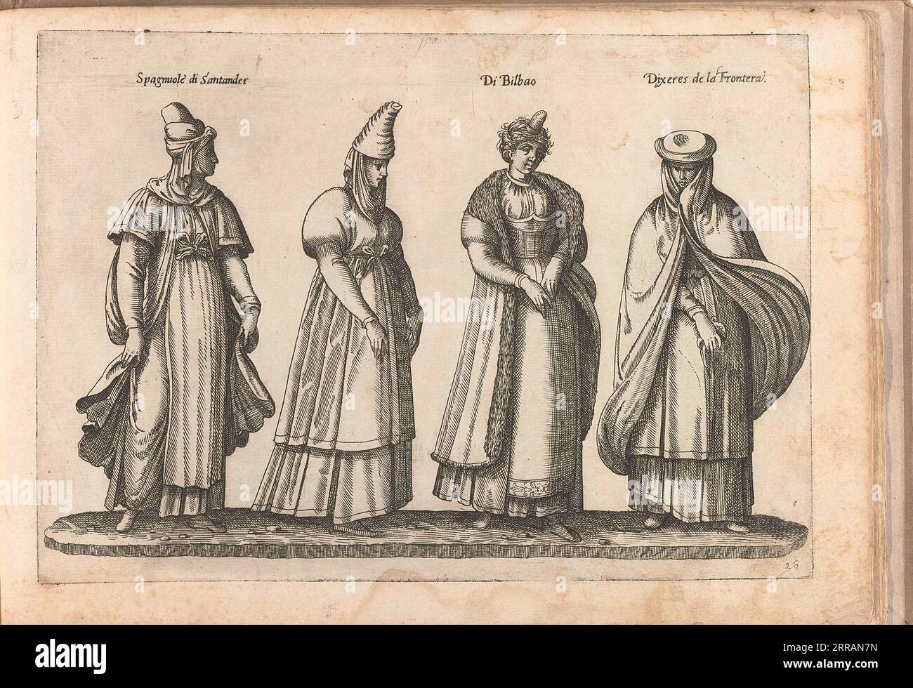 Book illustrating costumes people from around the world. 1585 Four ...