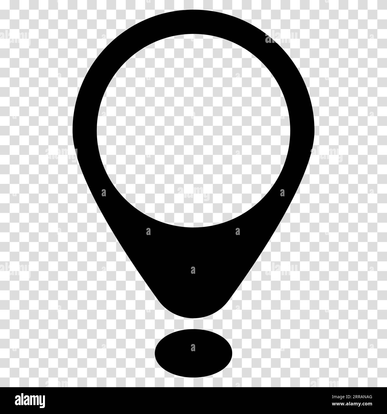 Location pin map icon. Flat design. Vector illustration sign on a ...