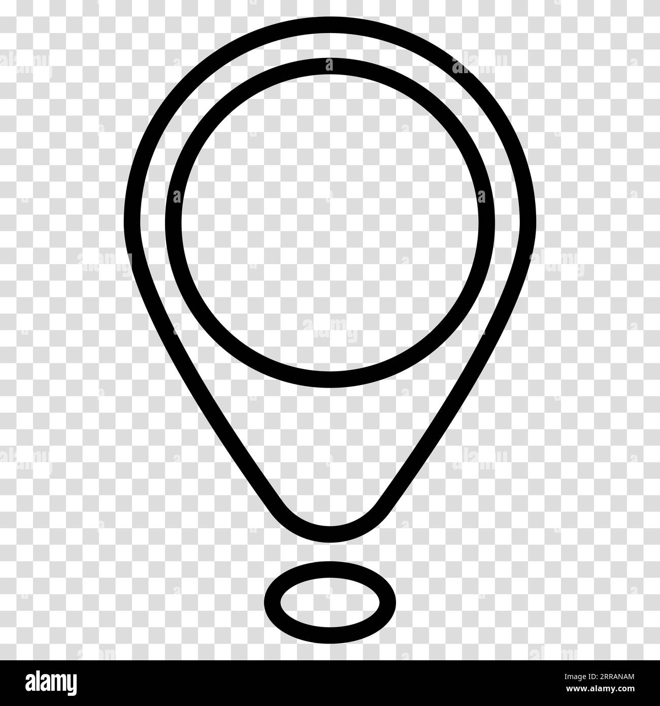 Location pin map icon. Flat design. Vector illustration sign on a ...