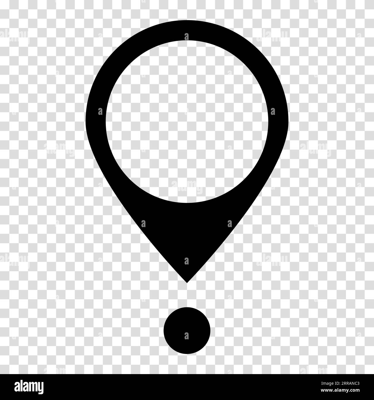 Location pin map icon. Flat design. Vector illustration sign on a ...