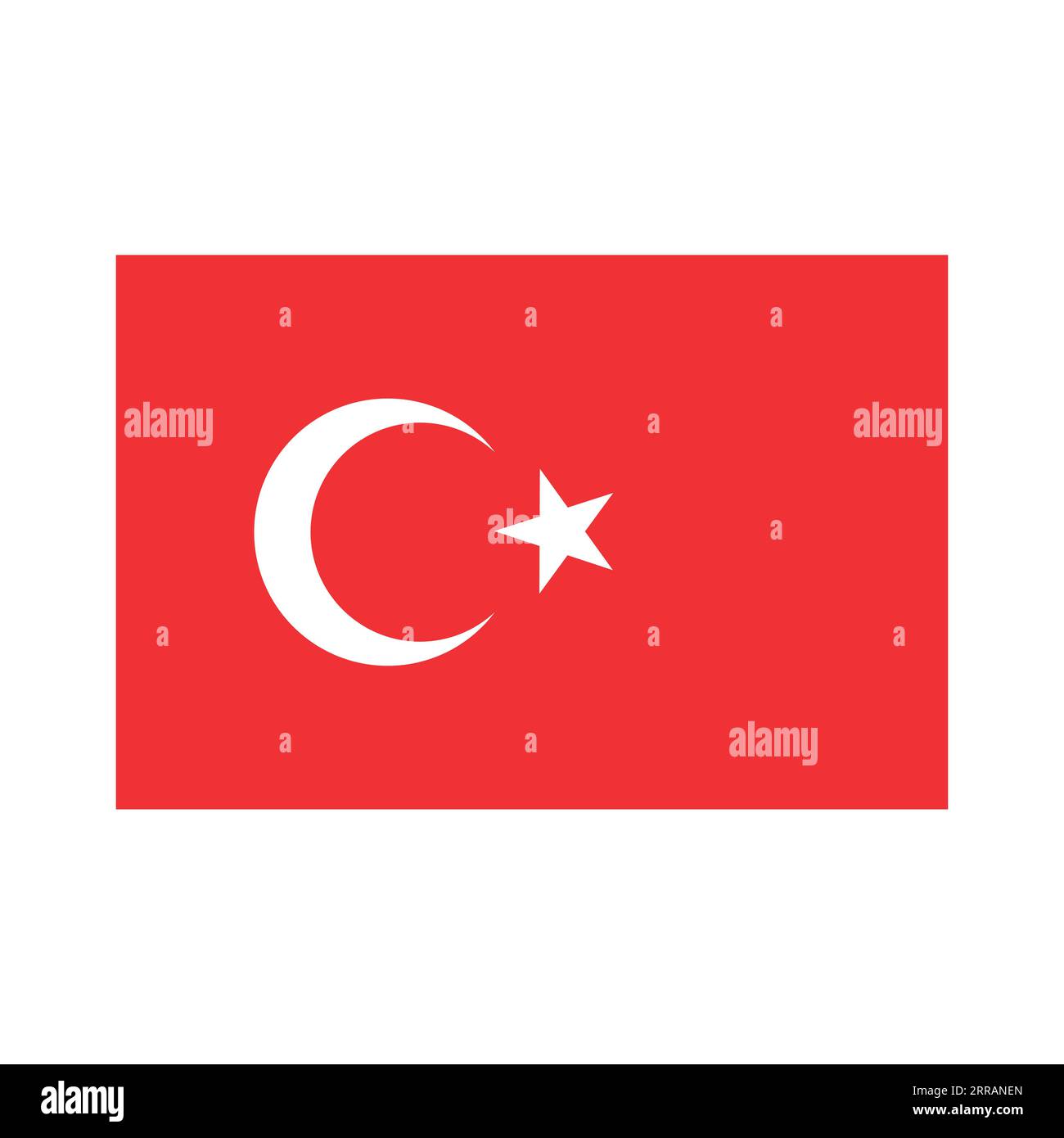 Vector flat Turkish Turkey flag Stock Vector Image & Art - Alamy