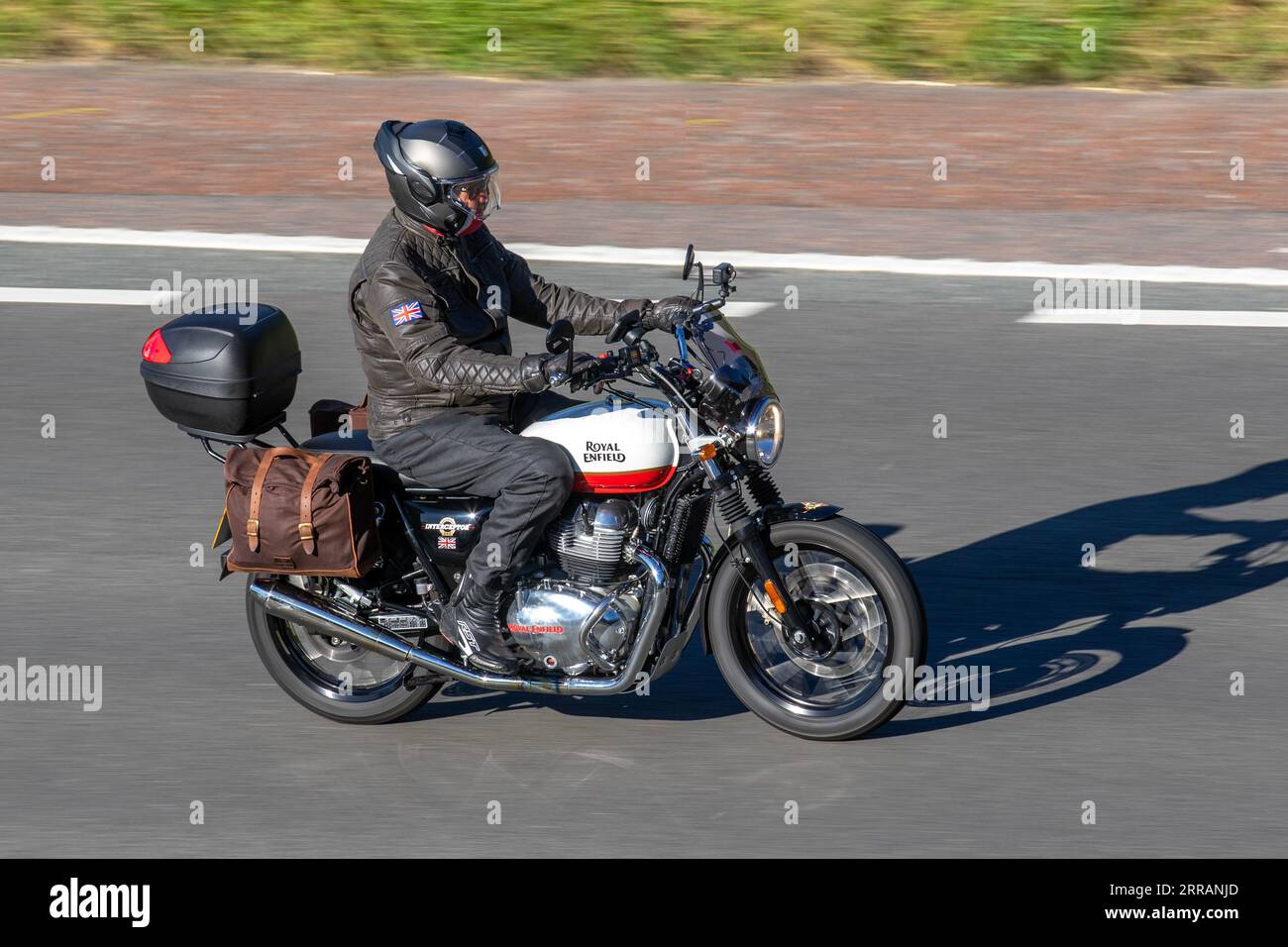 Royal Enfield motorcycle 650 cc Twin Interceptor, tank logo white red ...