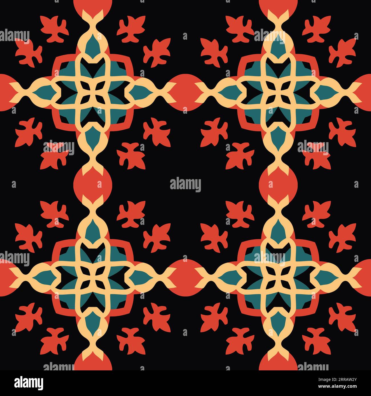 Central abstract flower motif hi-res stock photography and images - Alamy