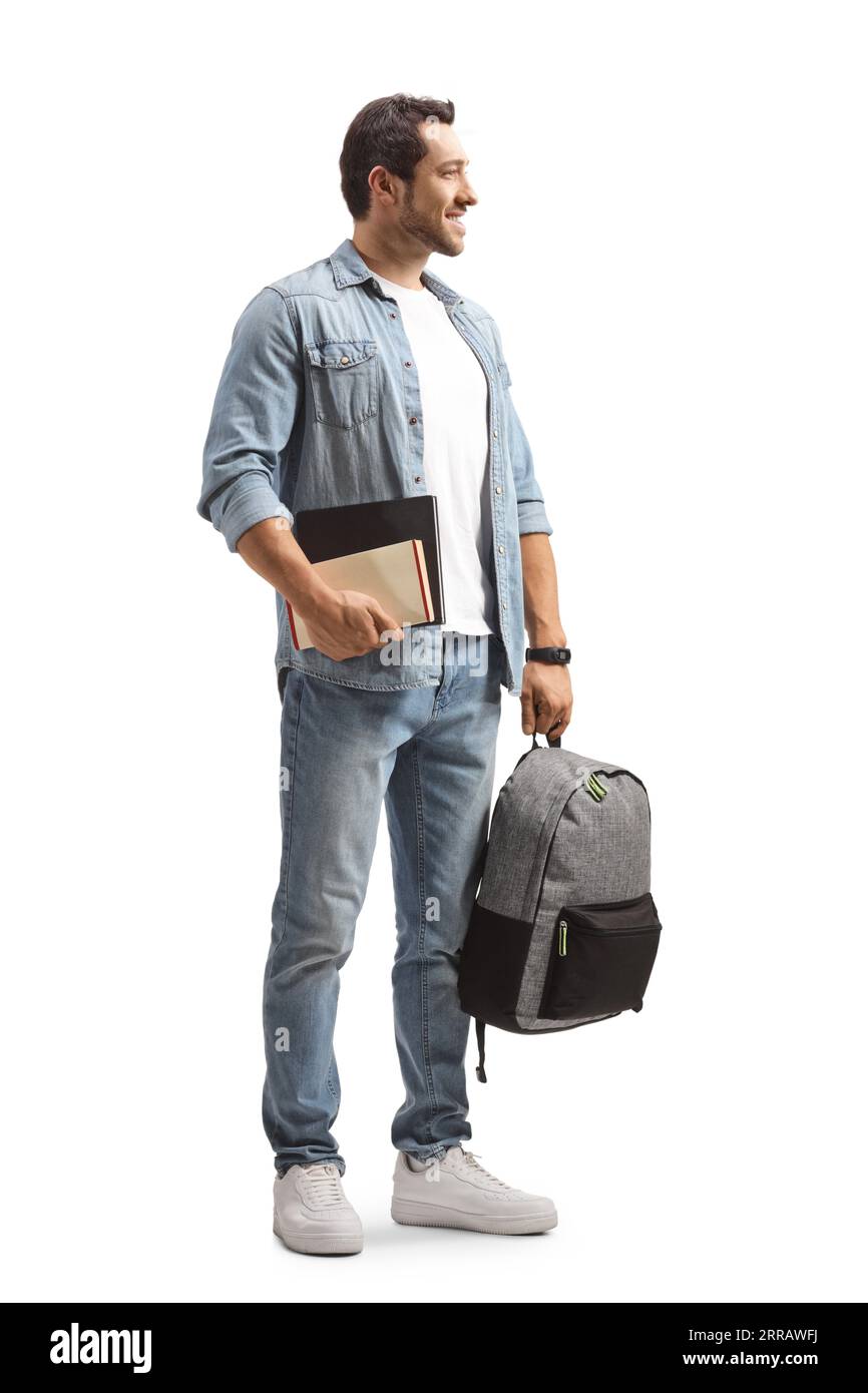 College backpack side hi-res stock photography and images - Alamy