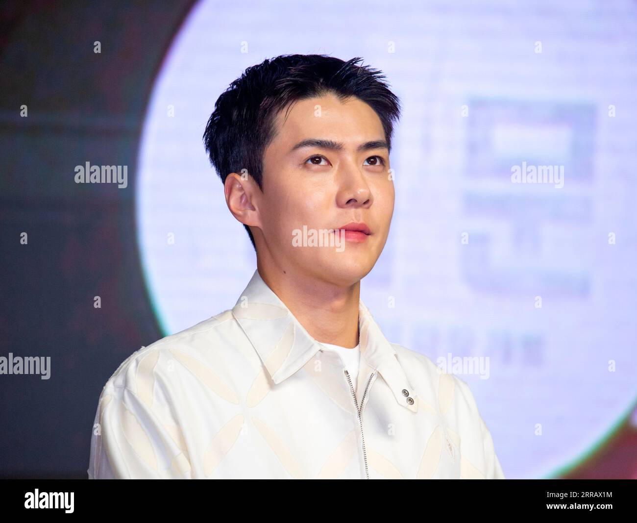 Sehun (EXO), July 25, 2023 : Sehun of South Korean boy group EXO attends an event before a VIP ...