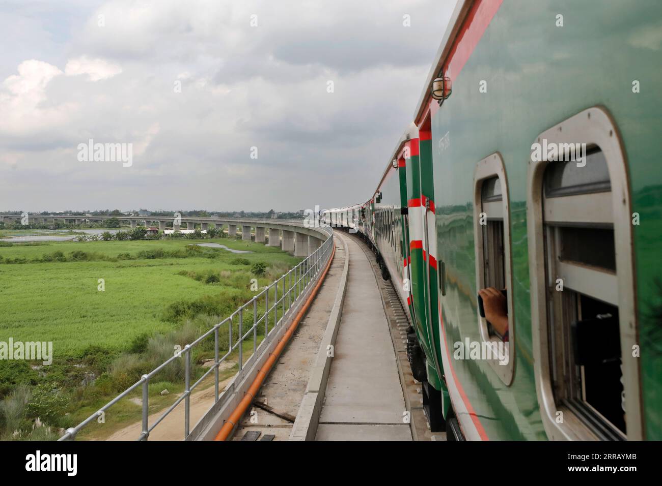 Munshiganj, Bangladesh - September 07, 2023: A special train operated ...