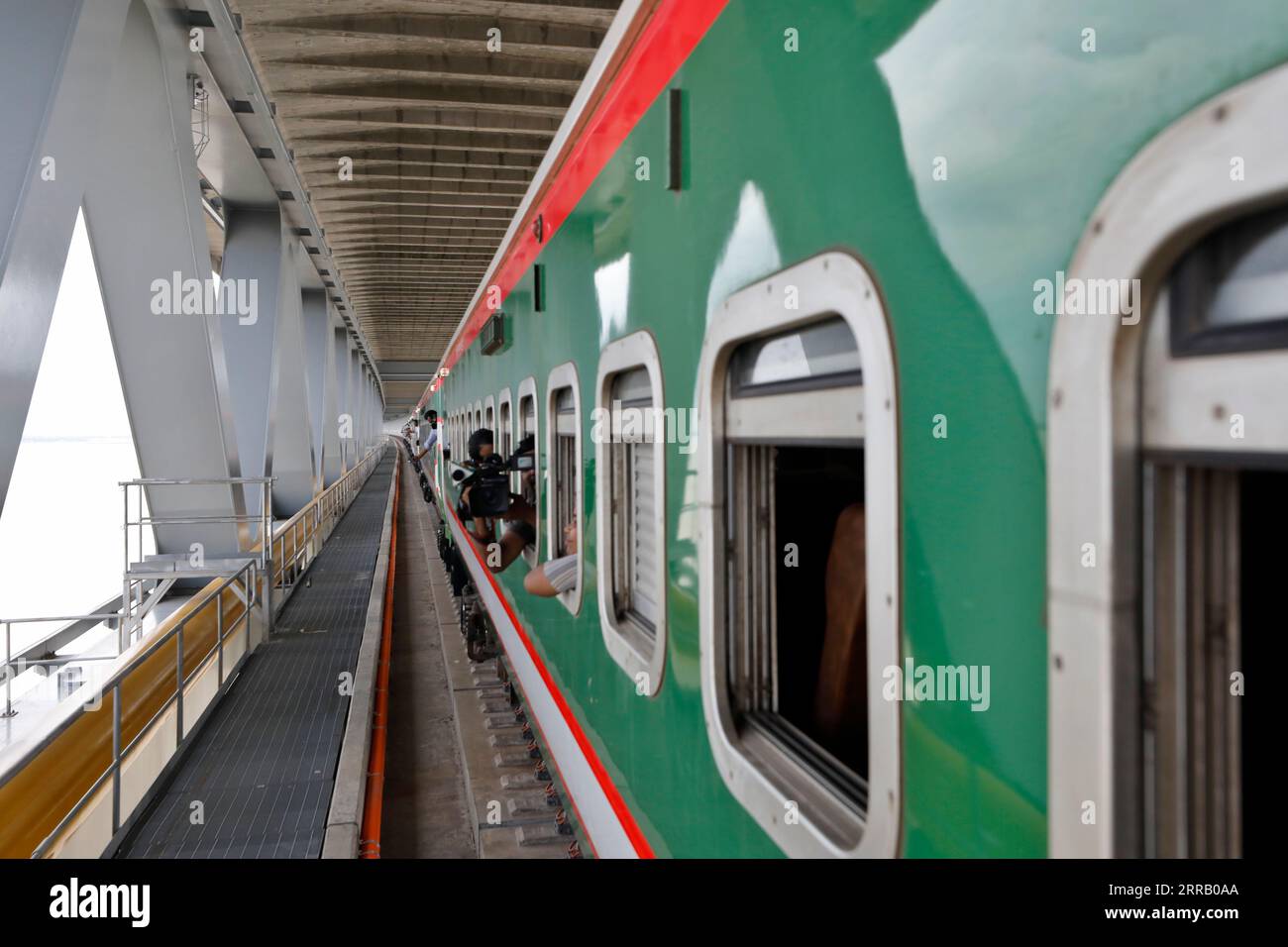 Munshiganj, Bangladesh - September 07, 2023: A special train operated ...