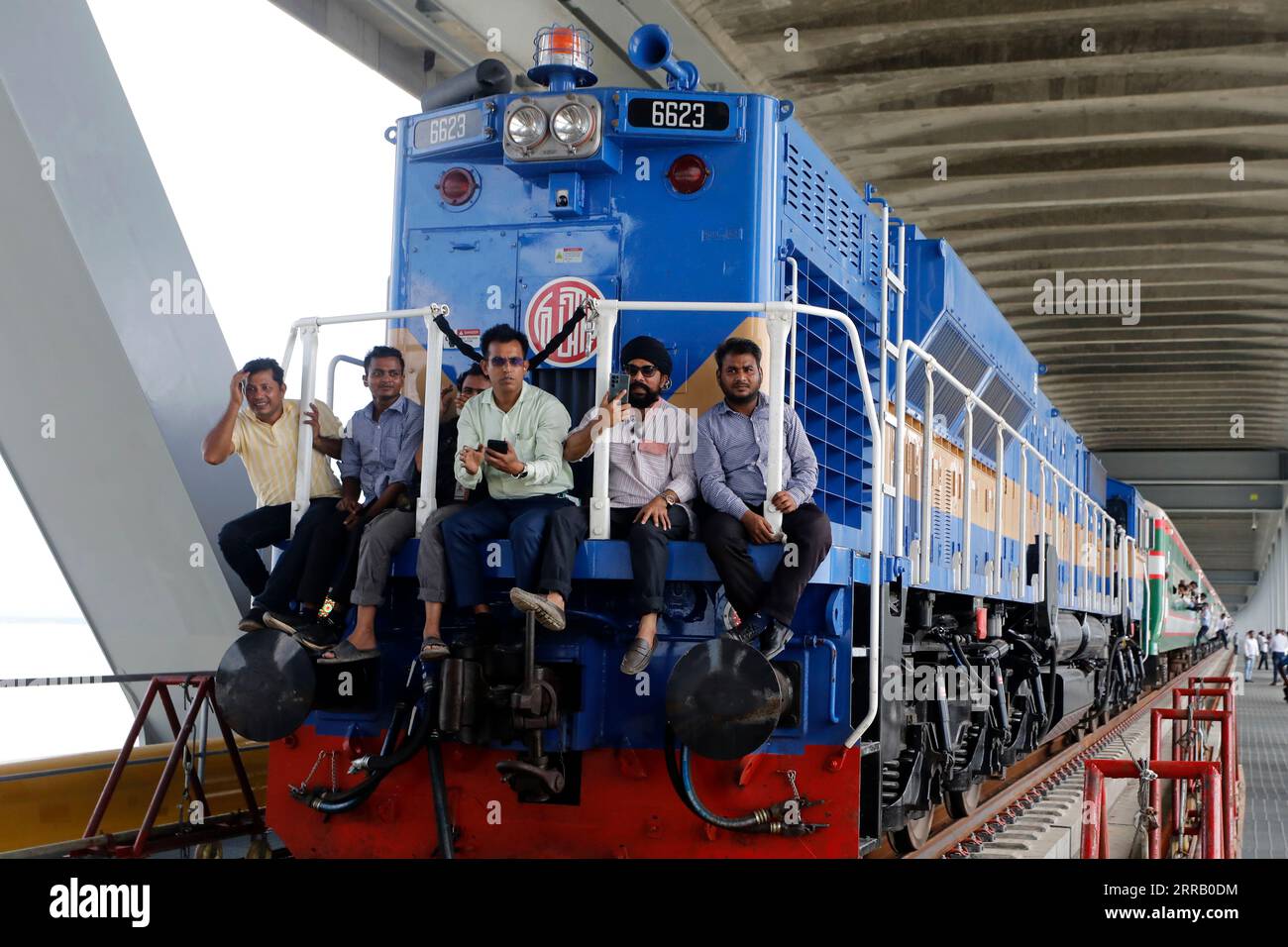 Munshiganj, Bangladesh - September 07, 2023: A special train operated ...