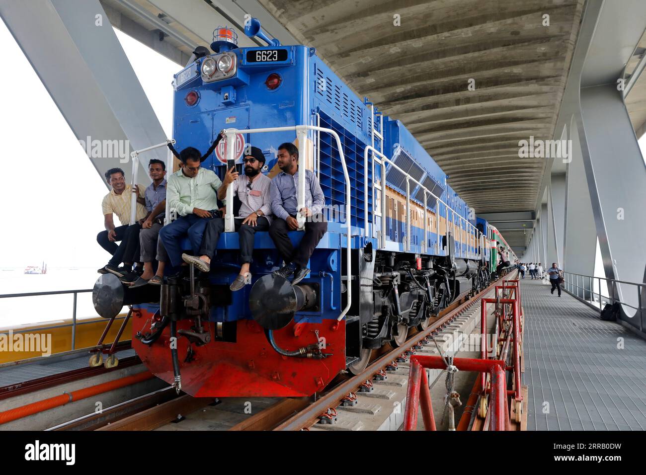 Munshiganj, Bangladesh - September 07, 2023: A special train operated ...