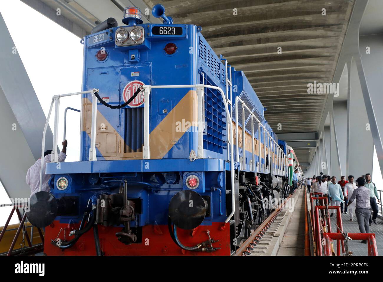 Munshiganj, Bangladesh - September 07, 2023: A special train operated ...